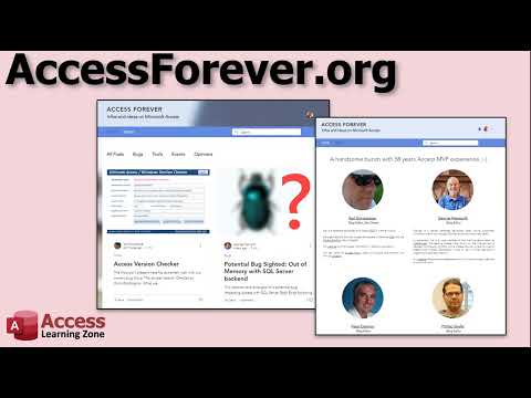 Access Forever: New Microsoft Access-related Website by 4 MVPs.