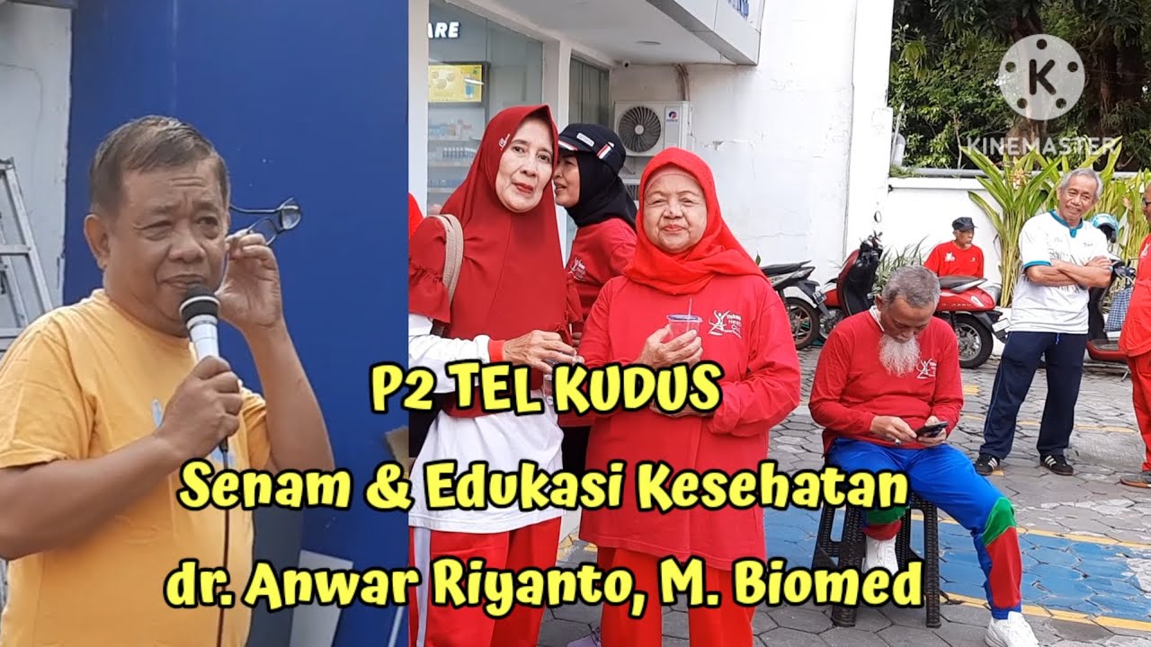 P2tel Kudus senam bareng dr.Anwar Riyanto, M. Biomed