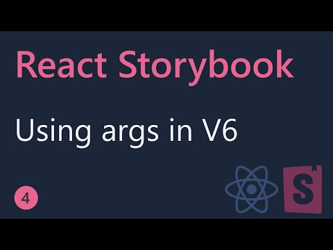 Learn React Storybook Tutorial 4 4 Using args in V6 - Mind Luster