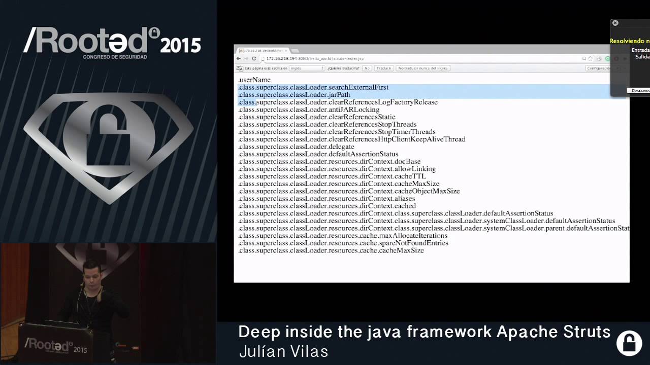 Julian Vilas - Deep inside the Java framework Apache Struts [Rooted CON 2015 - ENG]
