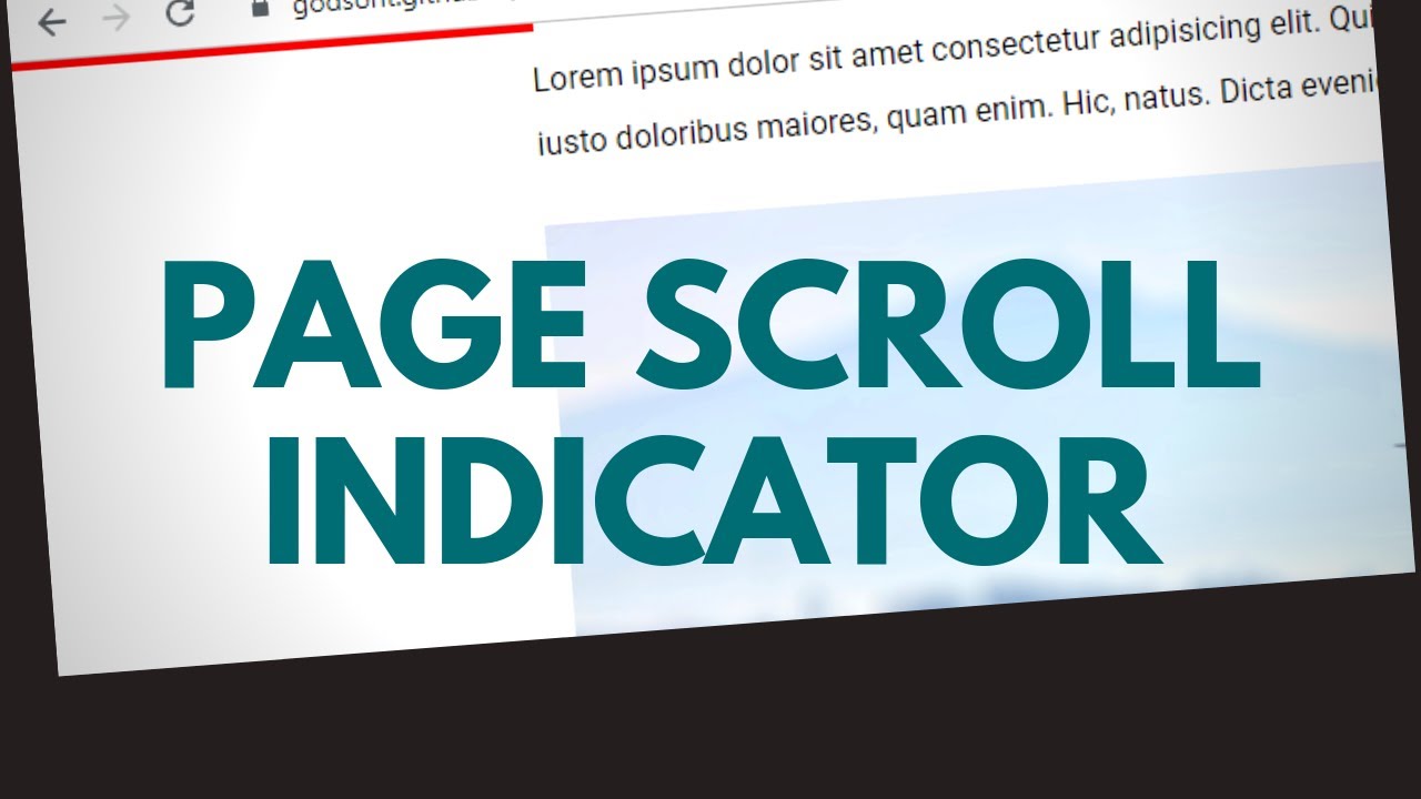 Reading Position Indicator (Page Scroll Indicator)