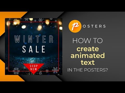 How to create animated text in the Posters app | Animated Instagram Posts | Tutorial