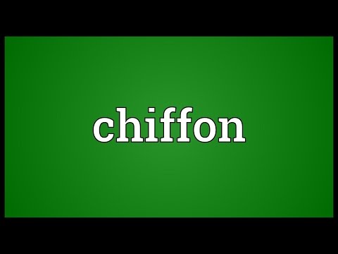 Chiffon Meaning