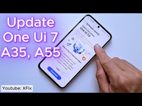 Update One Ui 7 on Samsung A15, A25, A35, A55