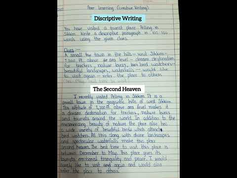 Write a descriptive paragraph about a place you recently visited | descriptive writing on place