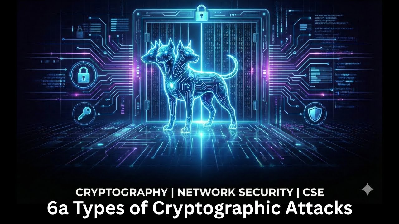 6a Types of Cryptographic Attacks | Cryptography | Computer Science Engineering