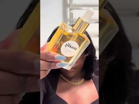 GRWM feat Gisou hair oil on silk pressed hair