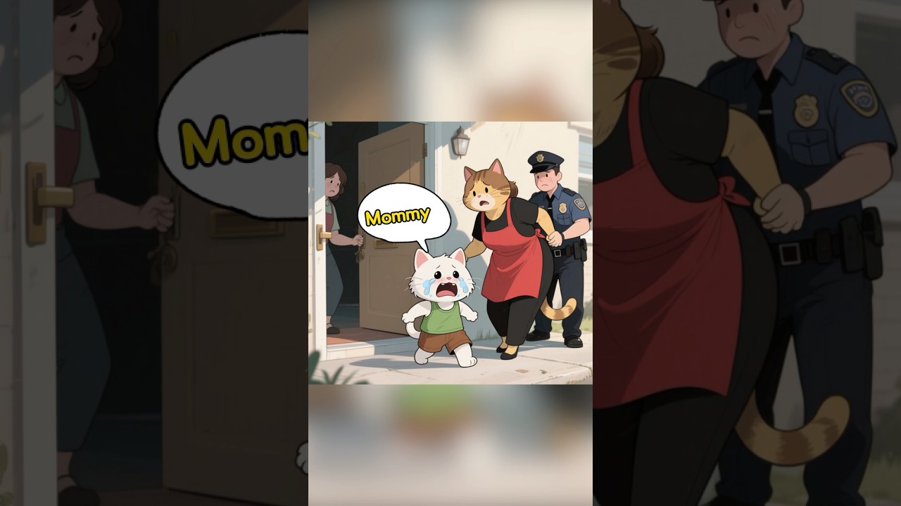 crying with tears streaming down her cheeks #shorts #ai #cat #sad