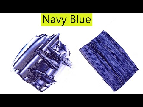 Navy Blue Color - How To Make Navy Blue Color - Color Mixing Video