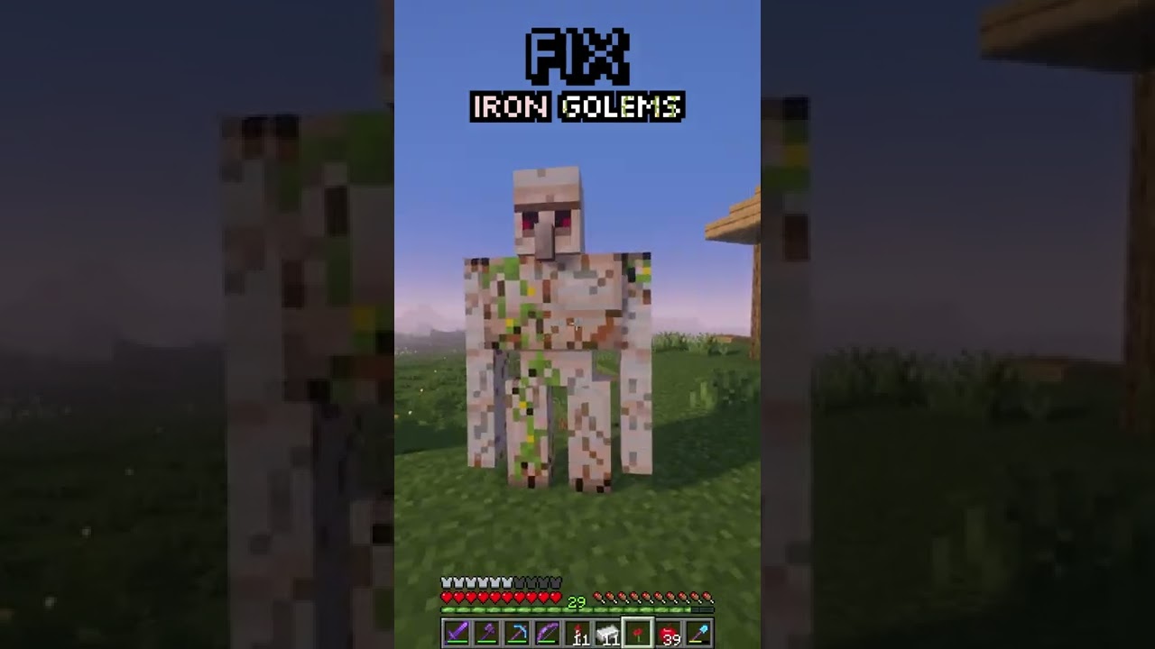 HEAL IRON GOLEMS (Minecraft Facts)