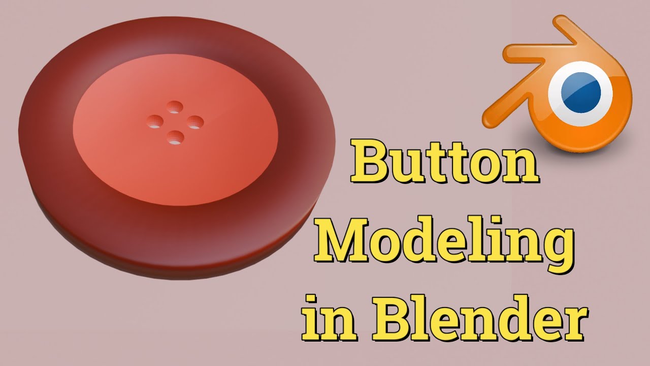 Button Modeling in Blender | Blender Tutorial