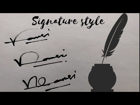 10 signature style of Vamsi Name | Best signature style of my Name | 10 Different Signature style