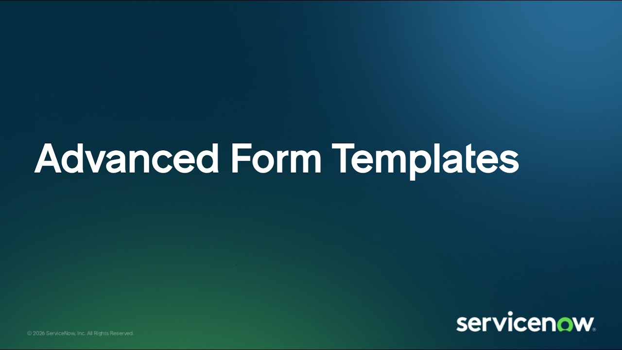 Advanced Form Templates