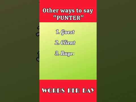 Another word for "PUNTER" #englishlearners #englishlearning #youtubeshorts