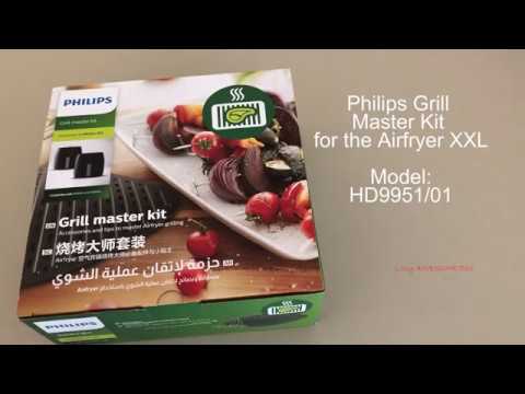 Philips Grill Master Kit for Philips AirFryer XXL Avance HD9951/01 - Party Baking