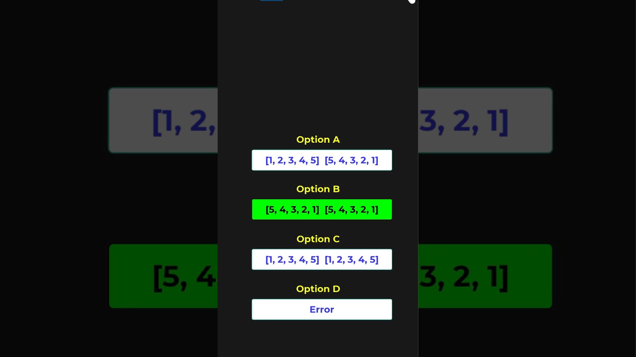 How to reverse an array | One Minute Javascript | 1 Min JS | Quick JS | #shorts
