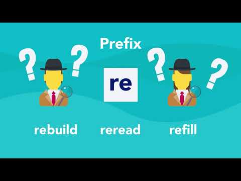 20 Prefixes English ESL video lessons