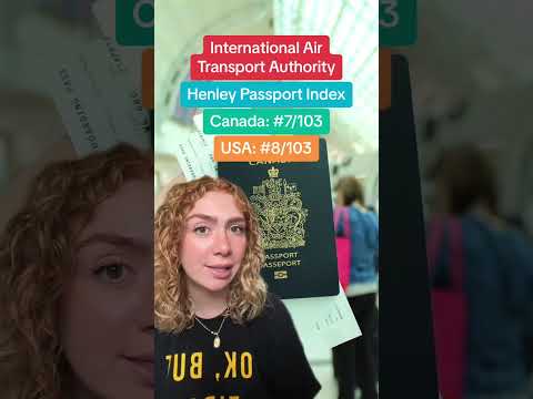The Canadian Passport now beats the U.S. passport in global ranking! 🇨🇦#canada #passport