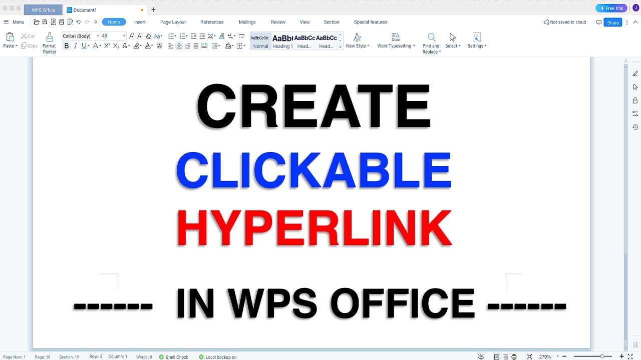 How to Create Hyperlink In WPS Office - [ QUICKLY ]