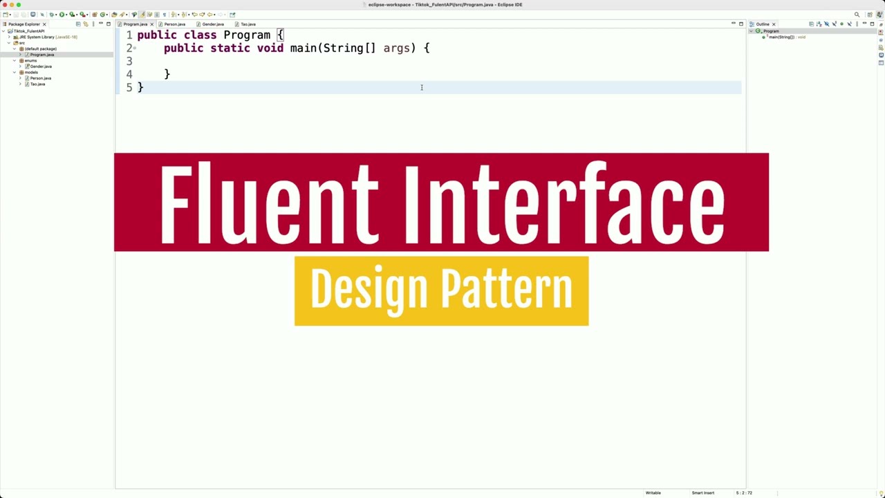 Java - Fluent Interface | Design Pattern | Tagalog Tutorial