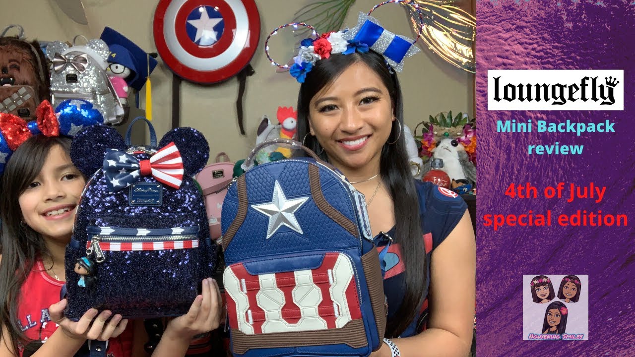 Loungefly Mini Backpack review: Red, White, and Blue edition | Nguyening Smiles