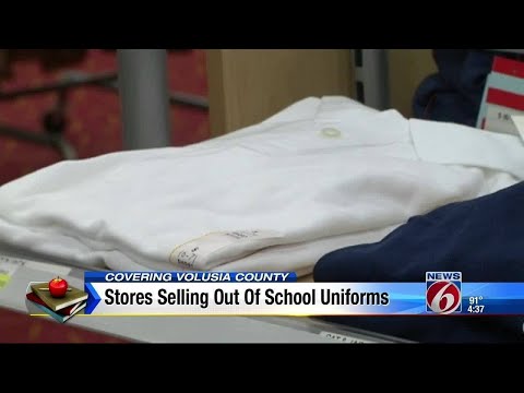 Stores selling out school uniforms
