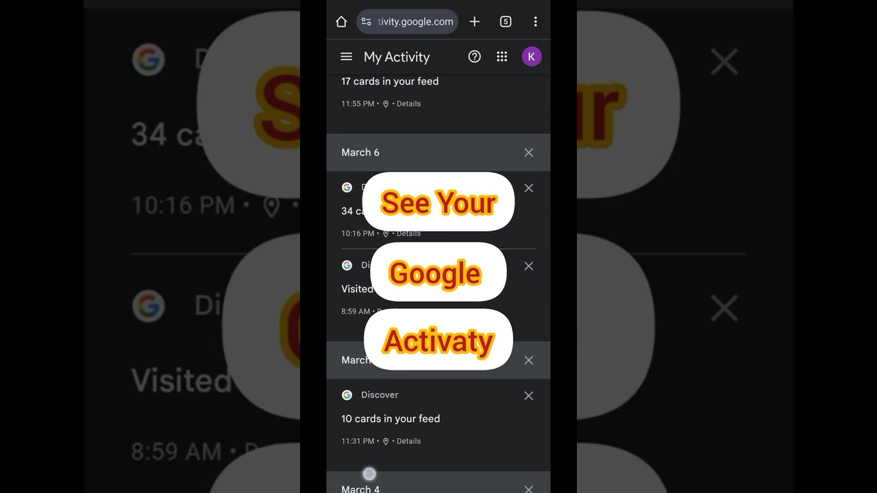 How to See Your Google Activity 🔍📊 | Track Your Search & App History #Shorts #privacyfirst  #tech