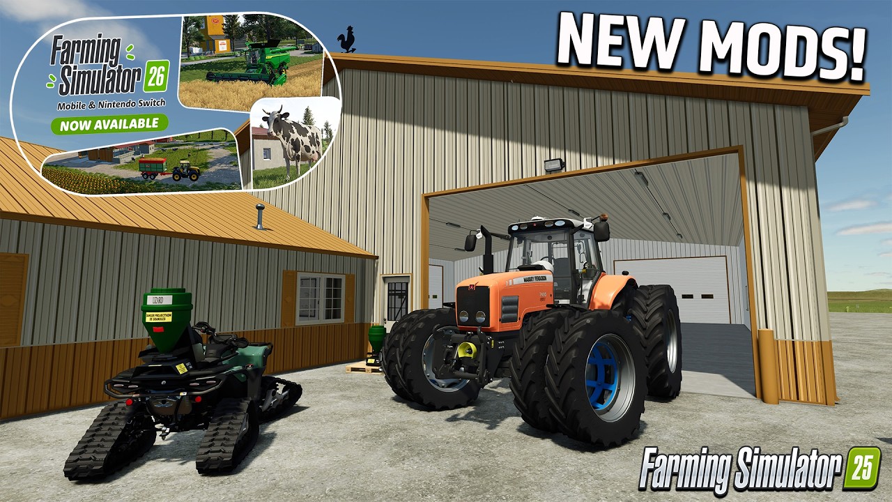 FS26 IS OUT NOW?! NEW MODS / UPDATES (REVIEW/GUIDE) FARMING SIMULATOR 25