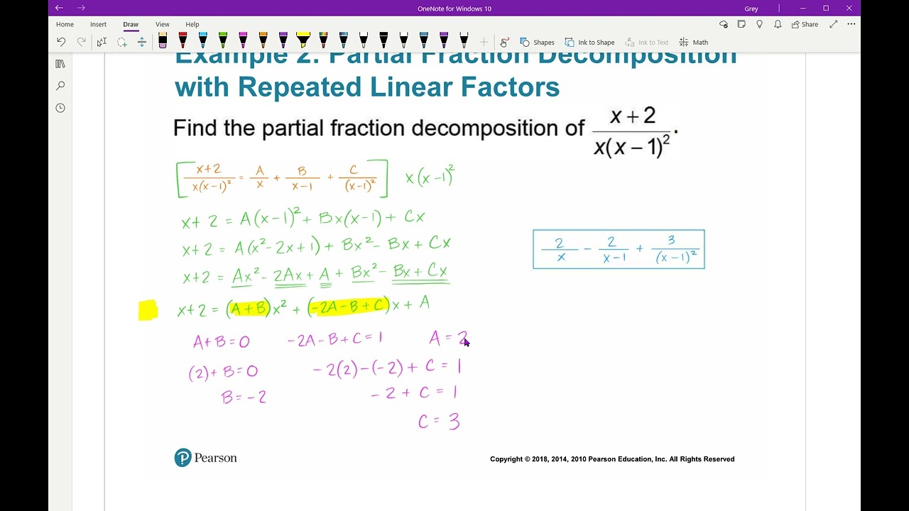 7 3 Partial Fractions