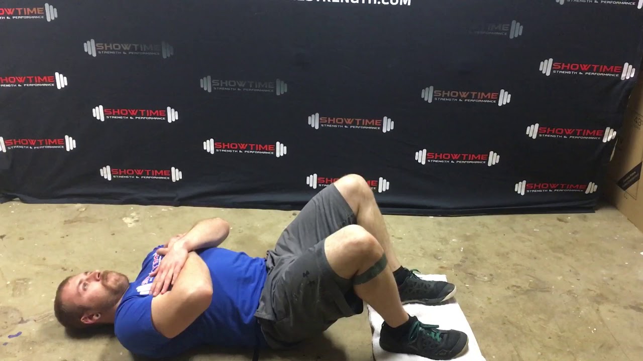 Towel Glute Ham Bridge