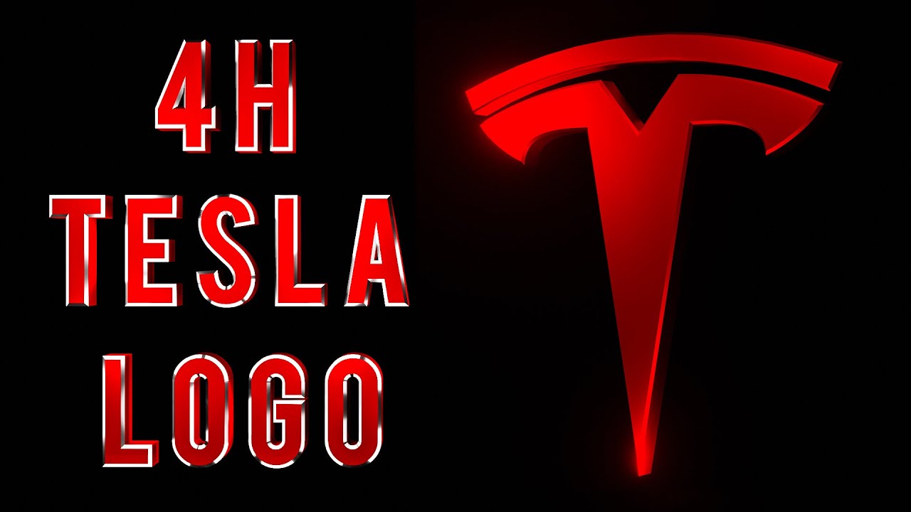 Tesla Logo Rotating 4K Red Wallpaper ( 4 Hours )