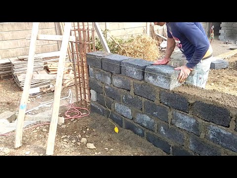 Dark Brick Masonry Work in Construction | What is Masonry work in Construction.