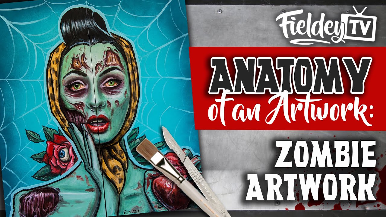 Painting a pin-up zombie | Anatomy of an Artwork Ep 3