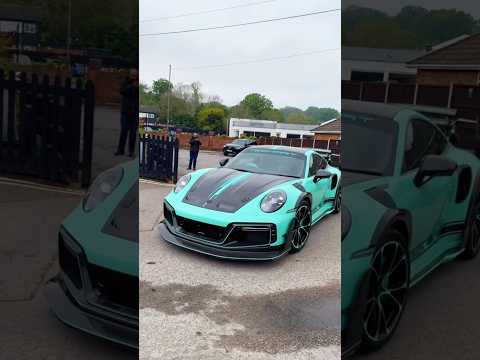 🩵Teal Techart Porsche🩵 #scuderiacarparts #techart #porsche