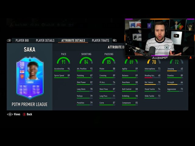 Bukayo Saka Premier League POTM SBC: FIFA 23 Bukayo Saka Premier League ...