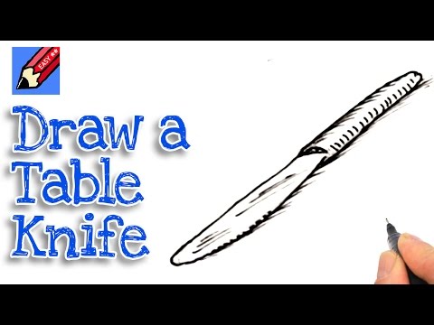 How to draw a Table knife | Shoo Rayner – Children's Author