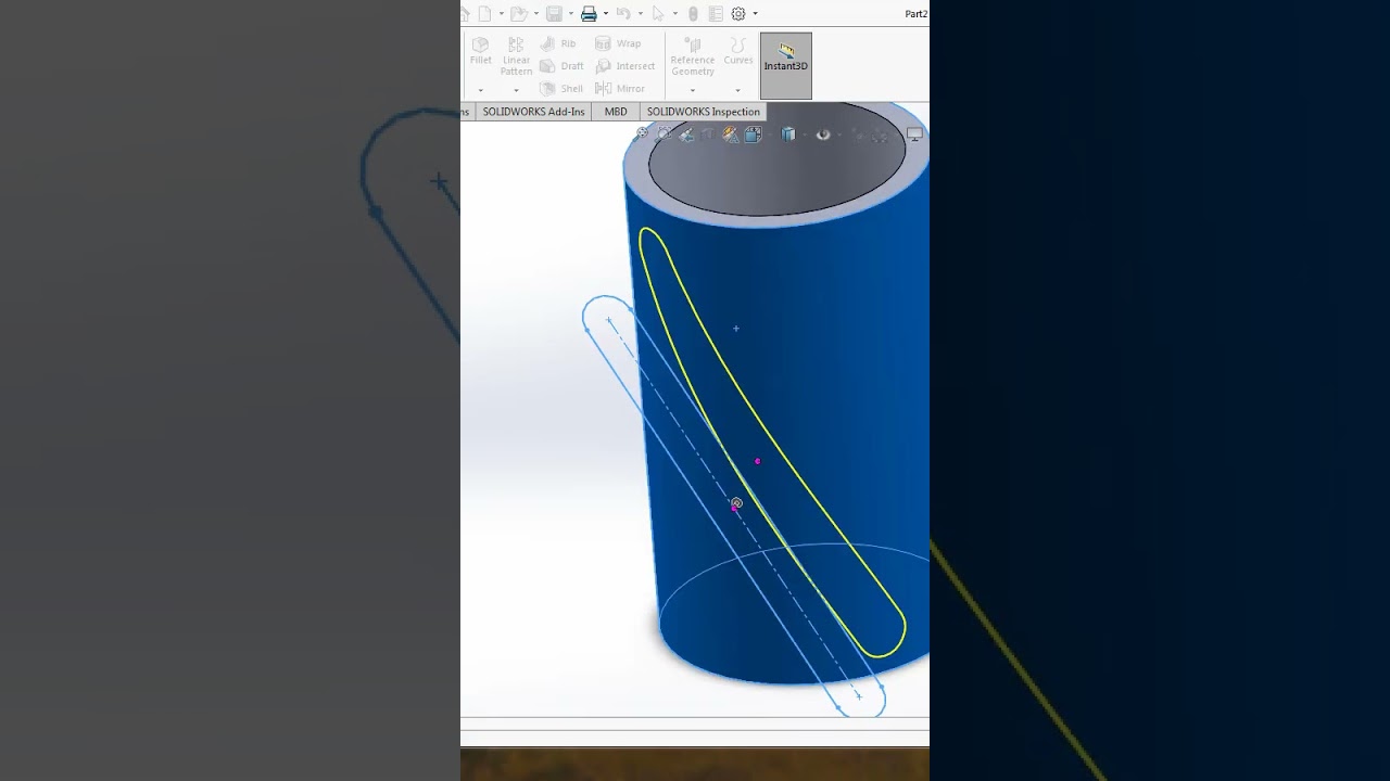 Solidworks Wrap Feature #shorts  #tutorial