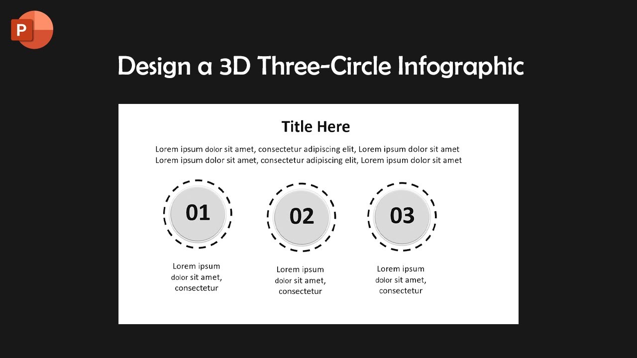 How to Design a 3D Three-Circle Infographic in PowerPoint (Step-by-Step)