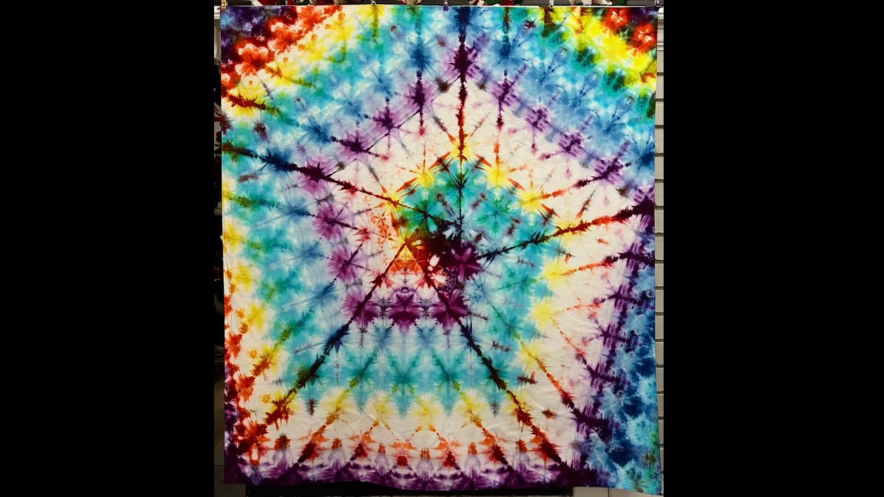 Pentagon Spiral Tie Dye: Tutorial