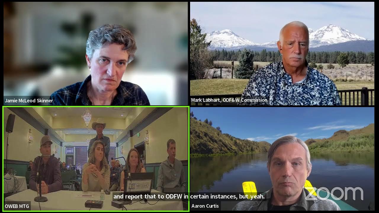 April 23, 2024, OWEB Board Meeting