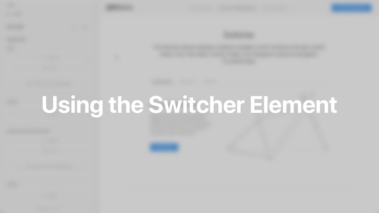 Using the Switcher Element | YOOtheme Documentation