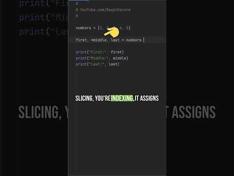 Stop Using Index Slicing: Unpack Lists Like a Pro in Python!