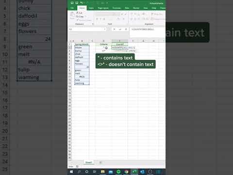 Learn how to use COUNTIF with wildcard characters! ⬇️...