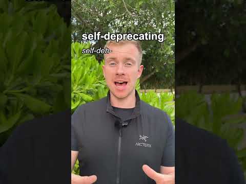 What does self-deprecating mean? #englishlearning #englishfluency #advancedenglish #learnenglish