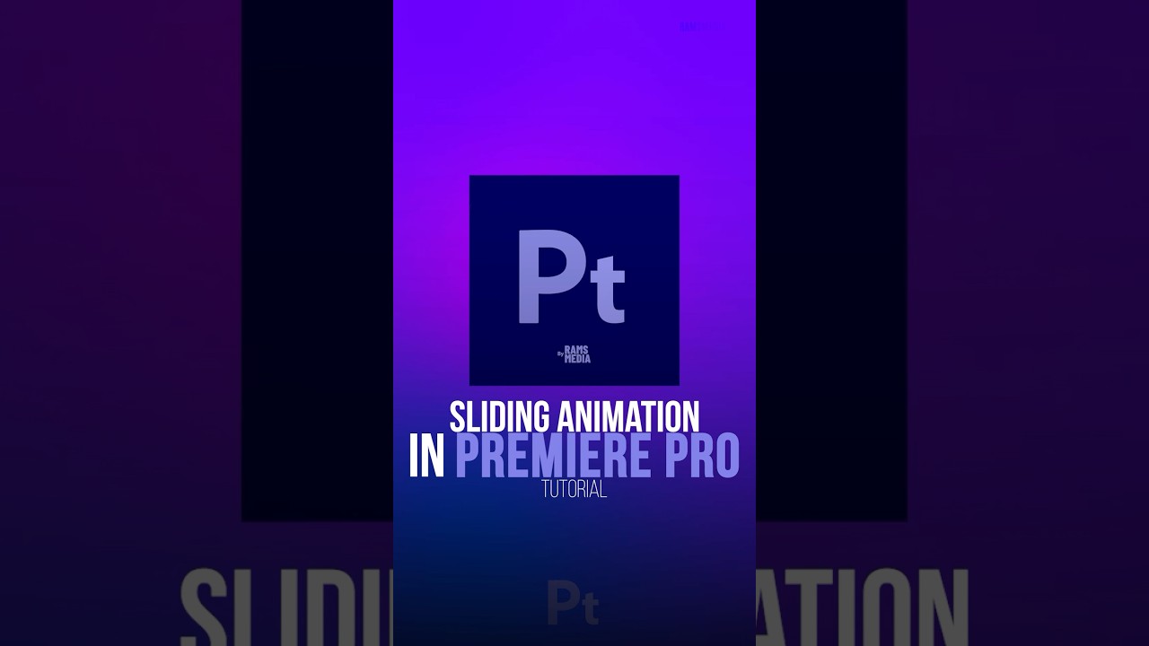 Text/Image Sliding Animation in Premiere Pro Tutorial