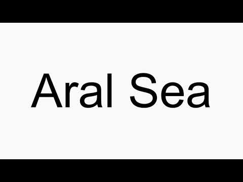 How to pronounce Aral Sea
