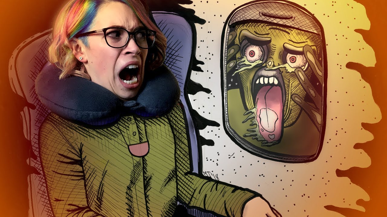 How to Overcome the Fear of Flying - Speed Drawing Art Therapy // Monster Brain | Snarled