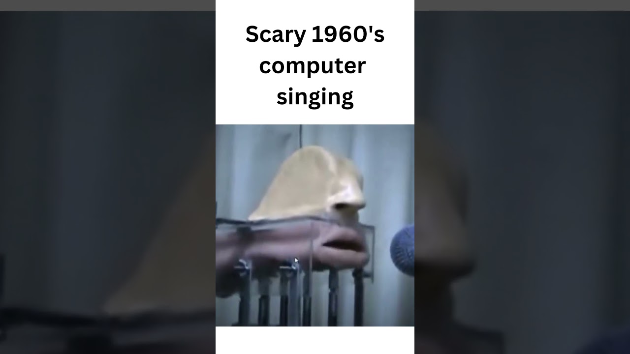 Chilling 1960's Computer Singing 'Daisy Bell' - Vintage Tech #shorts #scary #daisybell #vintagetech