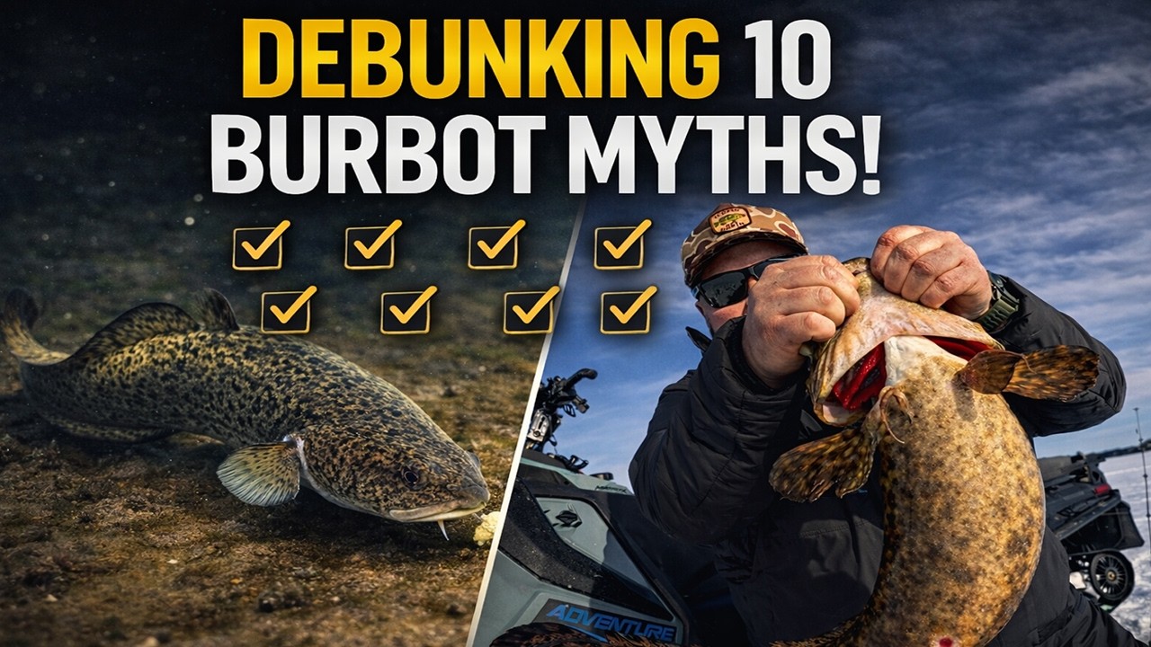 Ice fishing for BURBOT (underwater footage and debunking myths)