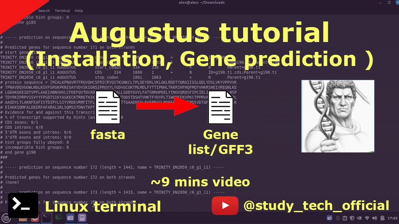 Augustus tutorial | Installation | gene prediction #bioinformatics #tutorial